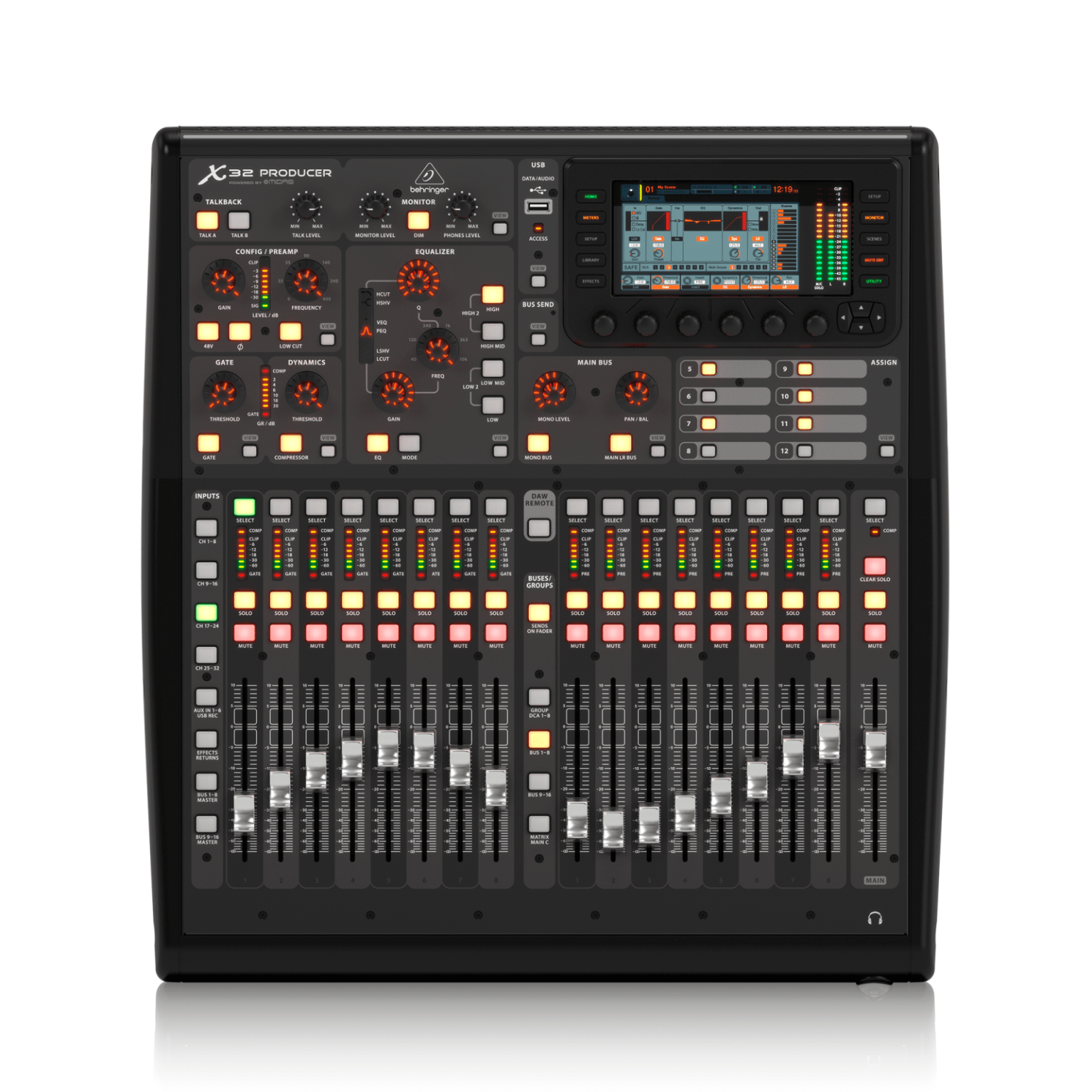 X32 PRODUCER Mixer Digital 16 Entradas 8 Salidas Behringer - Audiocustom